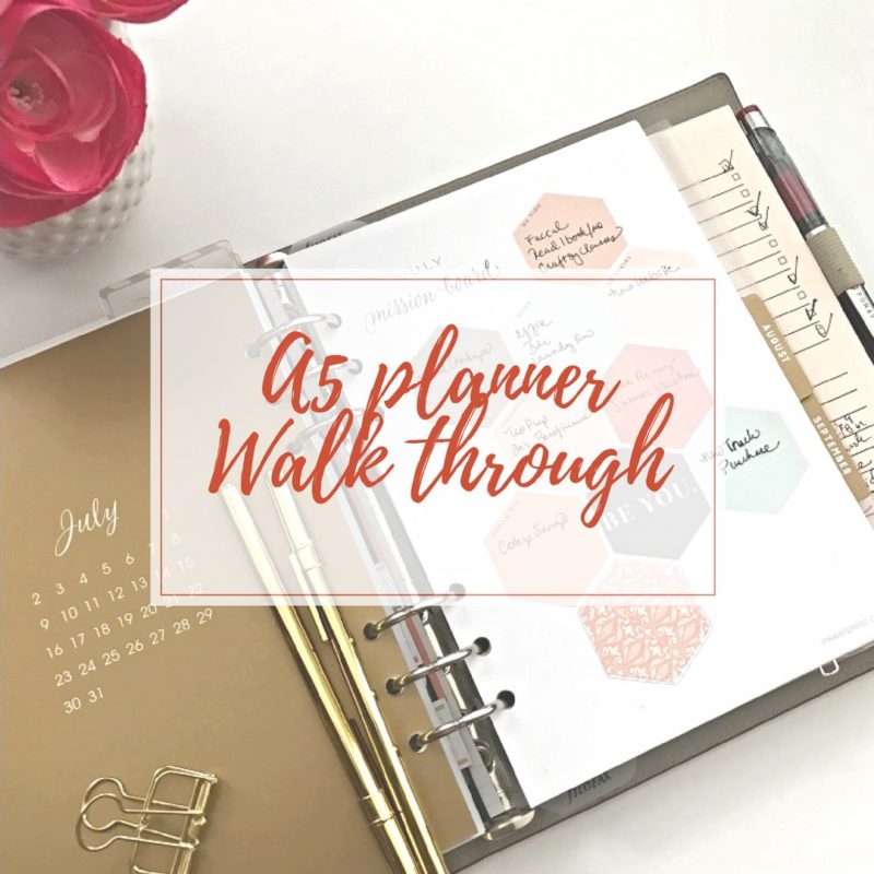 A5 PLANNER WALKTHROUGH AND SETUP – Organized Maniac